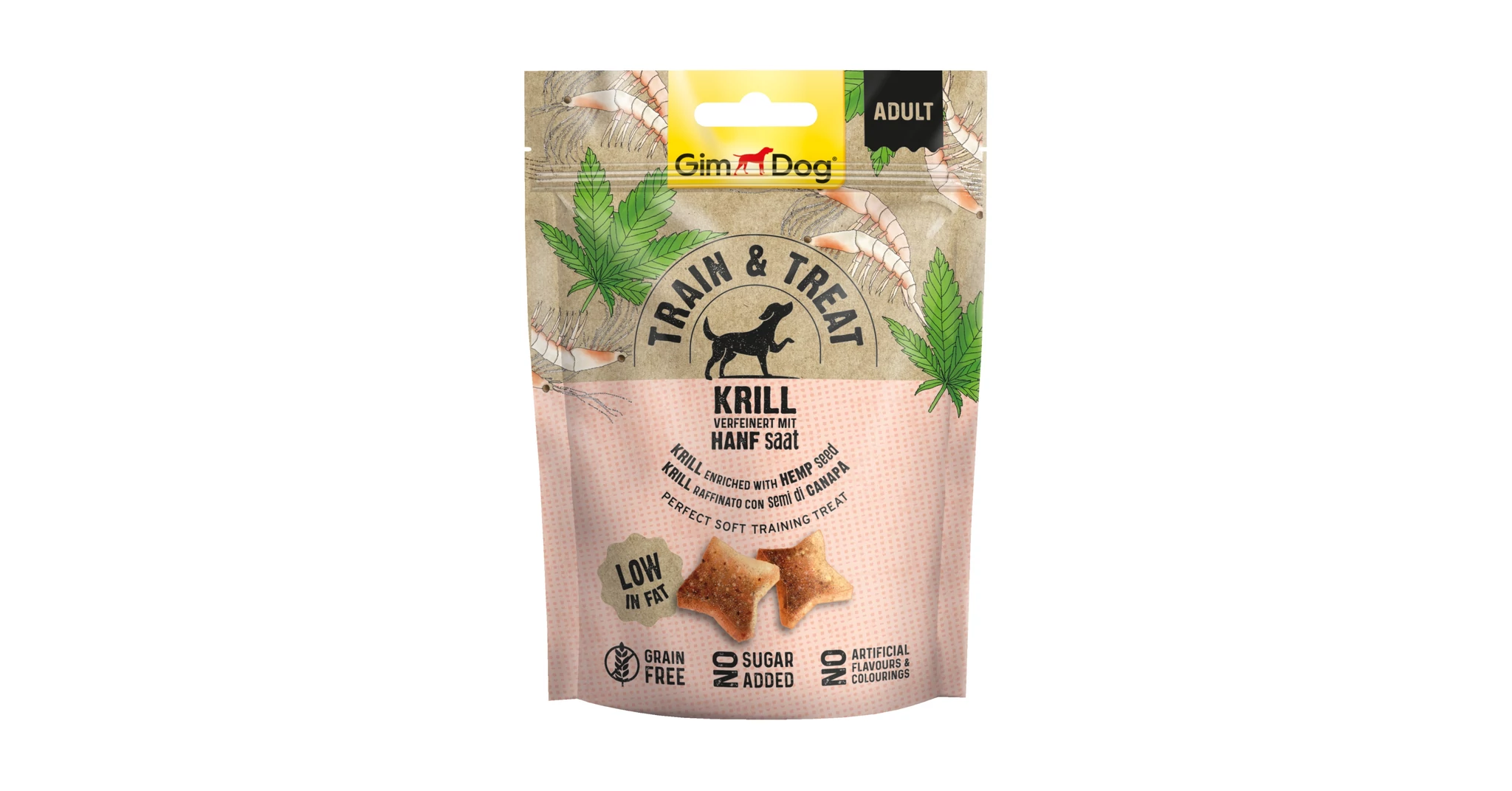 Gim Dog Snack Train&Treat Krill & Kendermag 125g, Kutya, [maincategory ...